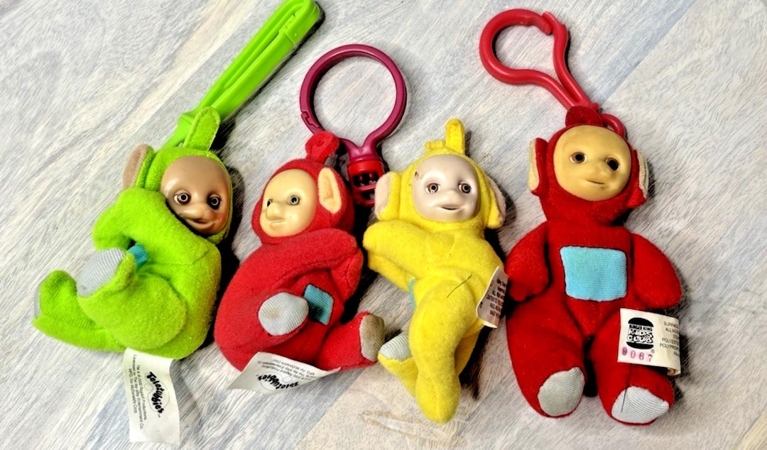 Vintage Teletubbies Plush Keychain Backpack Clip on Mcdonalds 4 - Etsy