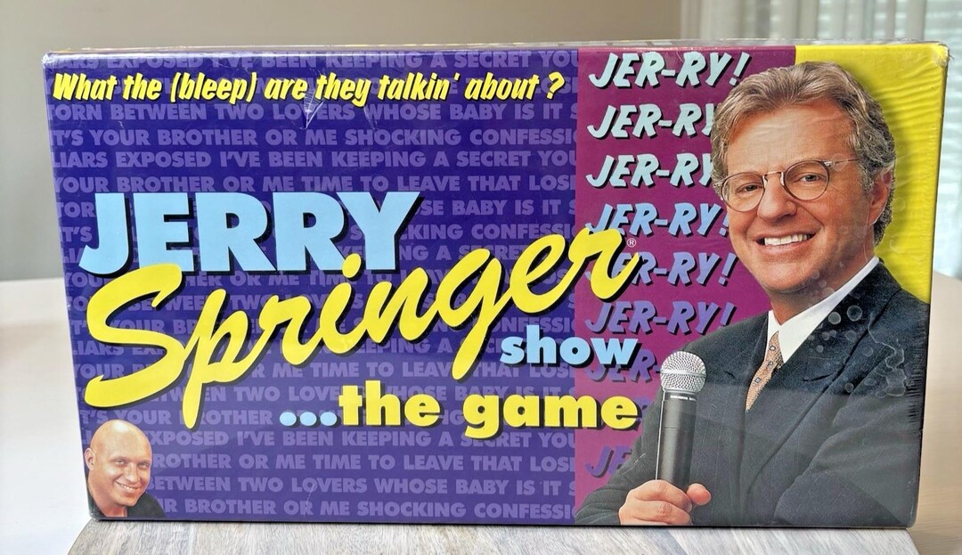 1999 Jerry Springer Show Board Game TDC Games Reality TV NEW Sealed ...