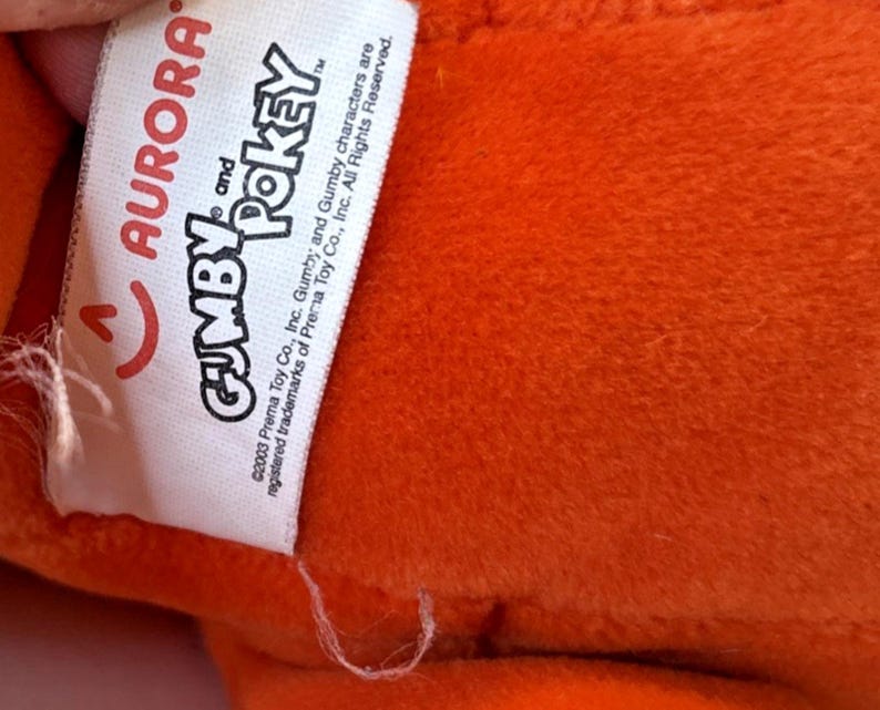 Aurora Pokey Plush – Gumby’s Orange Horse – Licensed Aurora World ...