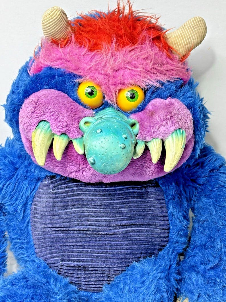 Vintage 1985 My Pet Monster Plush Amtoy 24in Big Original No Cuffs - Etsy