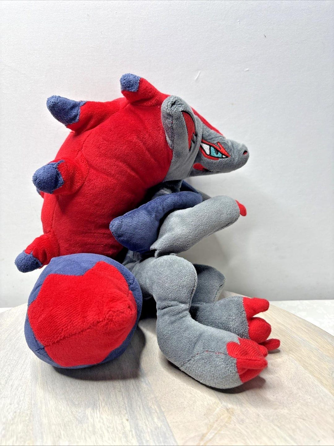 Pokémon Center Zoroark Plush 12” Red Gray Stuffed Animal Nintendo 2010 ...