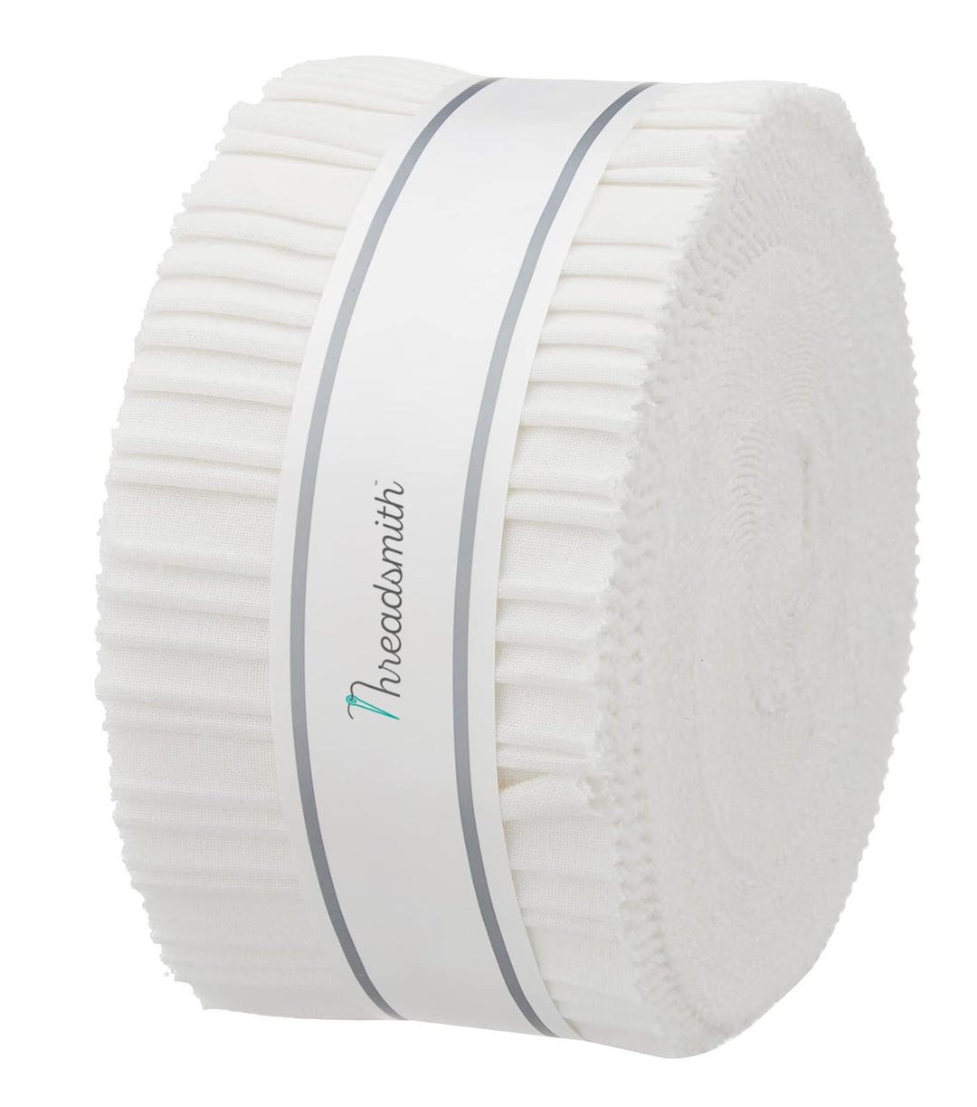 Threadsmith - Jelly Roll - 40 Strips 2.5x44 Inches 100% Cotton (white ...
