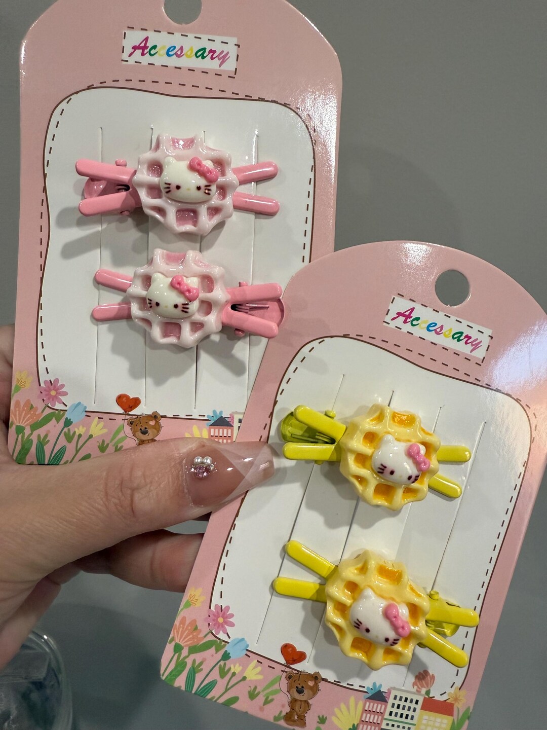 Kitty Hair Clips-handmade Animal Hair Clips for Girls-cat Hair ...