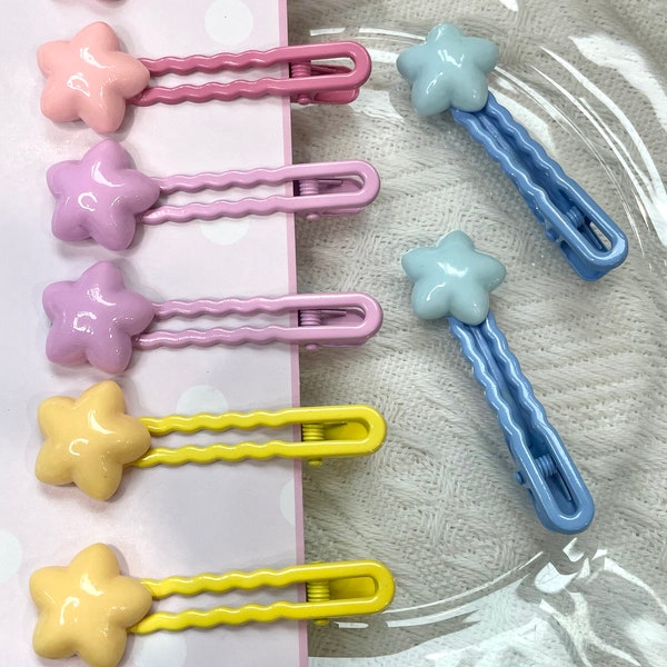 Star Hair Clips - Etsy
