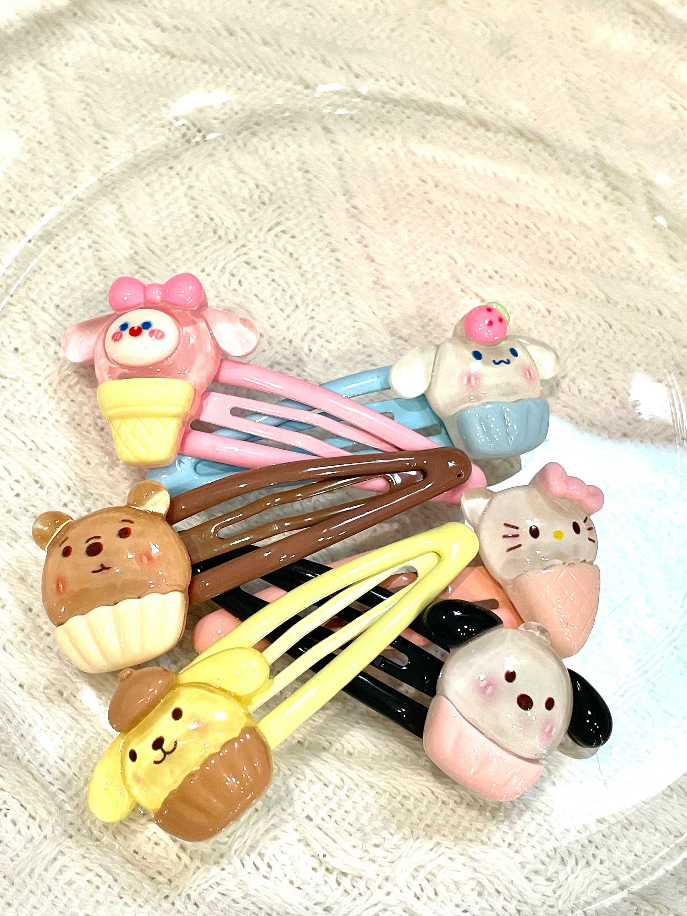 Sanrio Clips Girl Hairclip Set baby Girl Toddler Hair Bows - Etsy