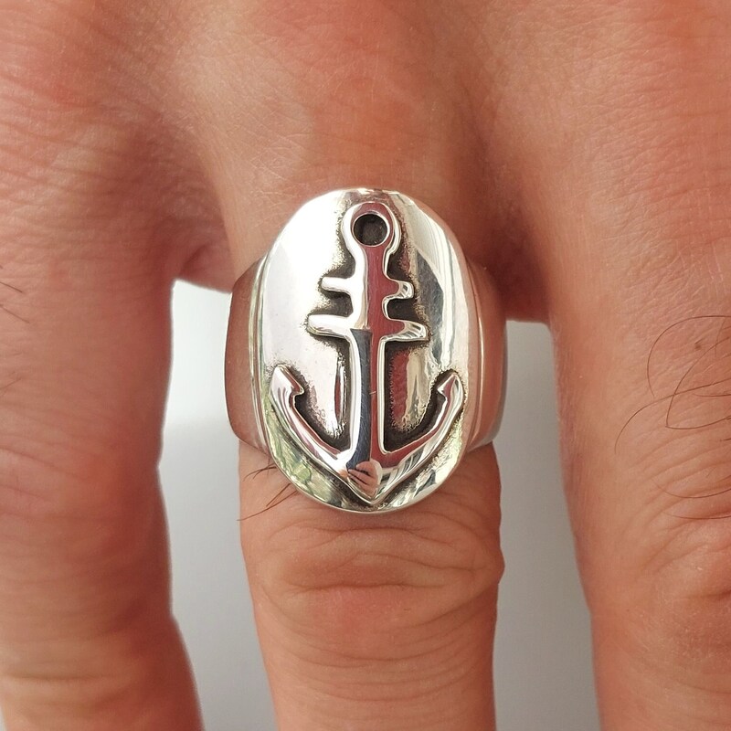 Anchor Ring - Etsy