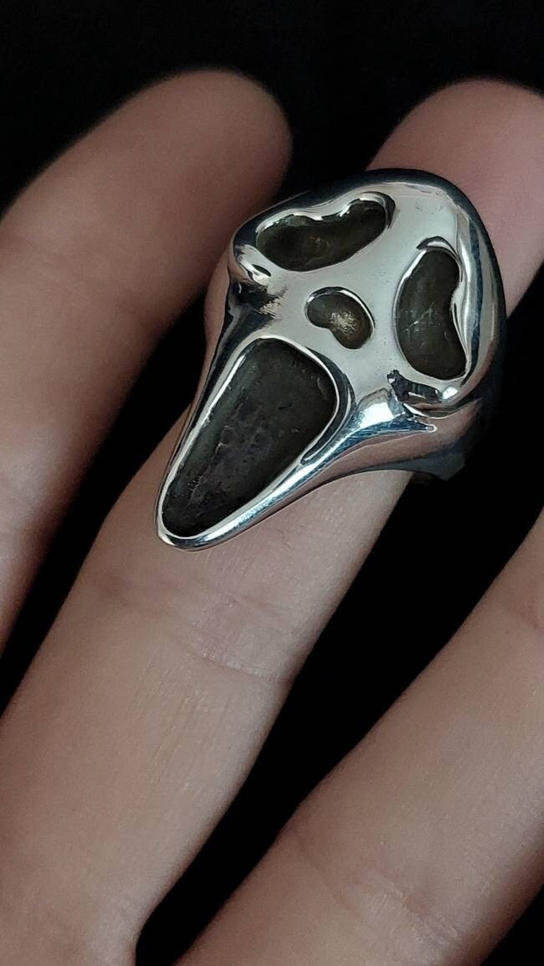Scream Ghost Ring, Scary Movie Ring, Halloween Ghost Ring, Gothic Ring ...