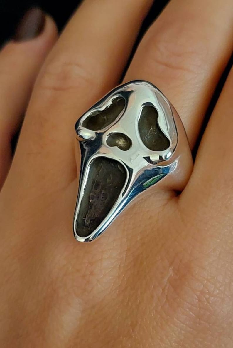 Scream Ghost Ring Scary Movie Ring Halloween Ghost Ring - Etsy
