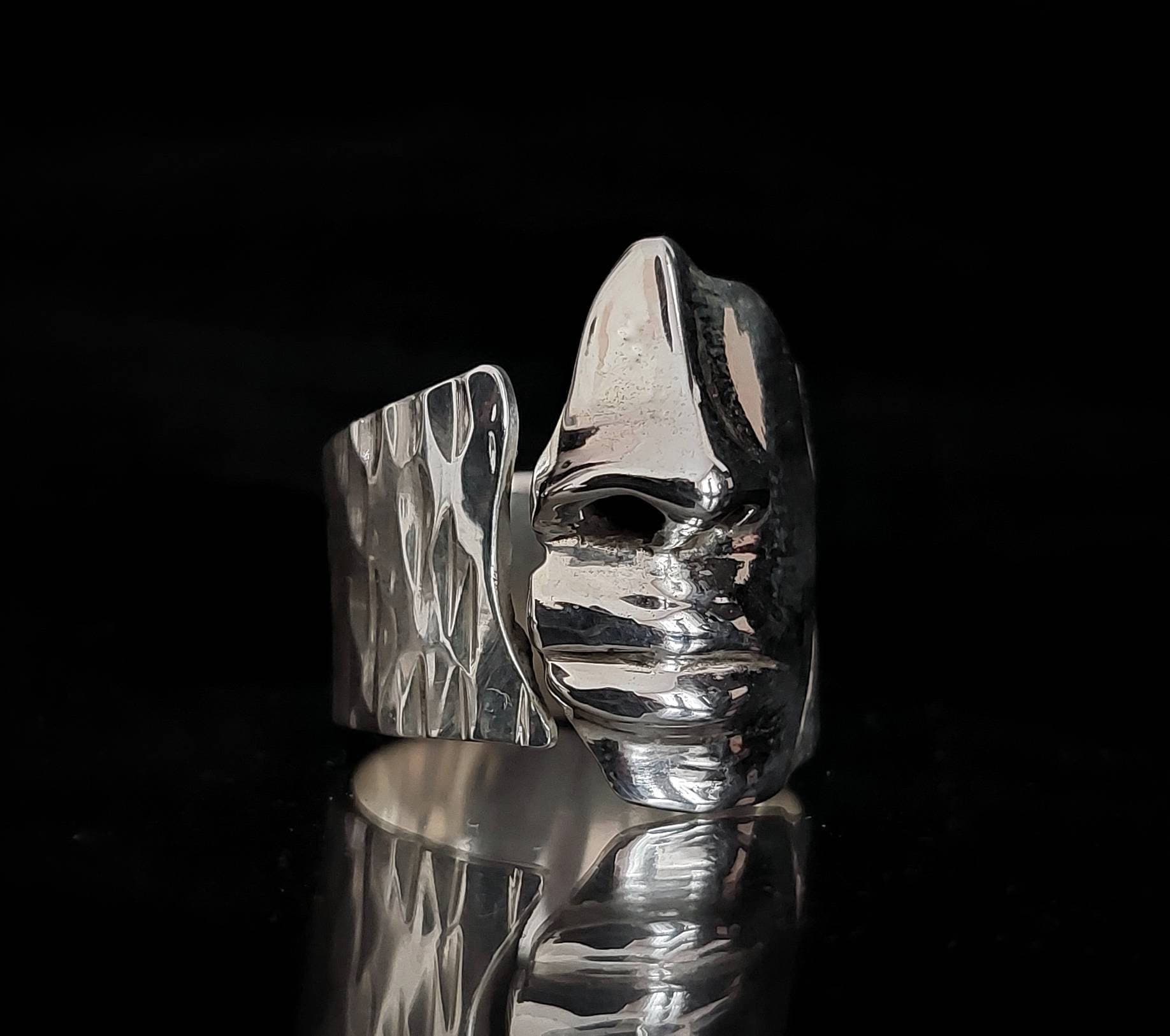 Ancient Face Ring Statue Ring Sculpture Ring Unique Ring - Etsy