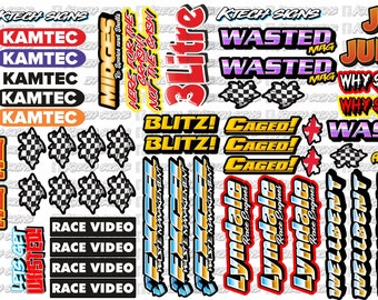 Rc Car Decal Sheet - Etsy