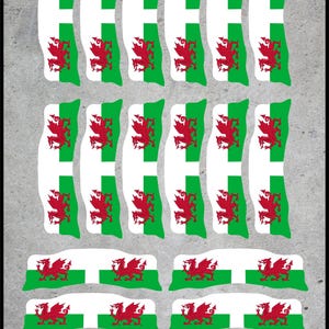 Slot Car Scalextric Flag Scenery Stickers Decals 1/32 X 16 Mixed Styles ...