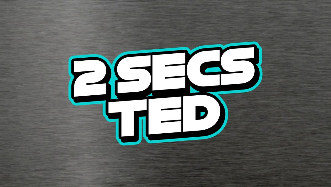2 Secs Ted Sticker Decal Sky Sports F1 Formula One Motor Racing Ted ...