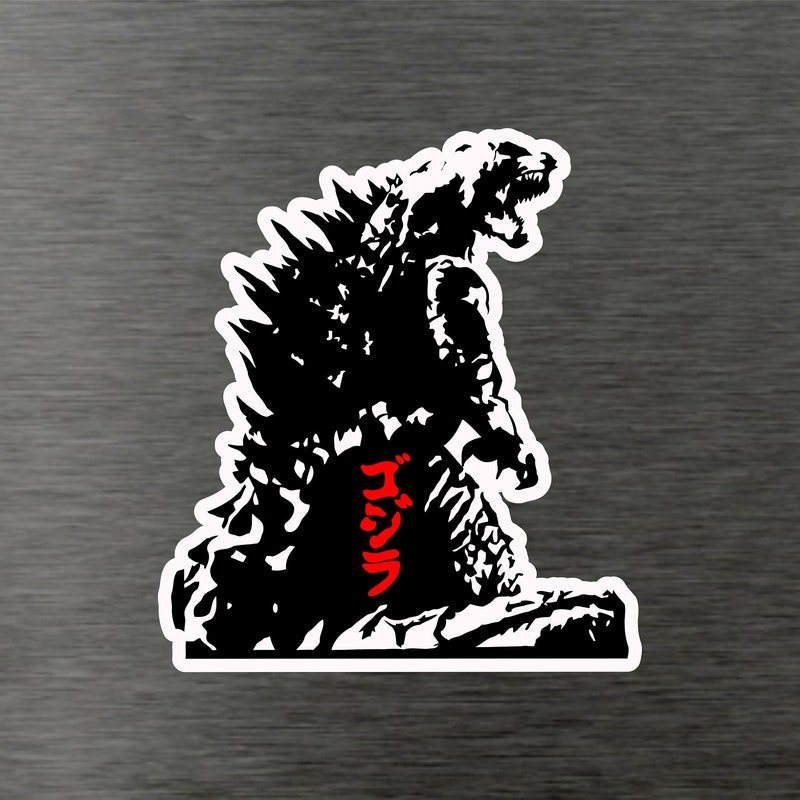 Godzilla Bumper Stickers - Etsy