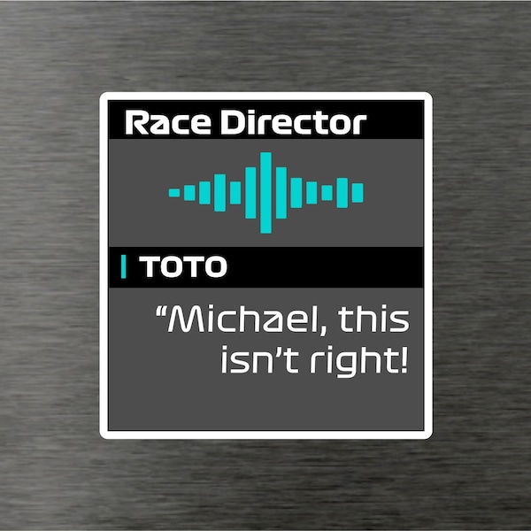 Radio Message F1 Sticker - Etsy