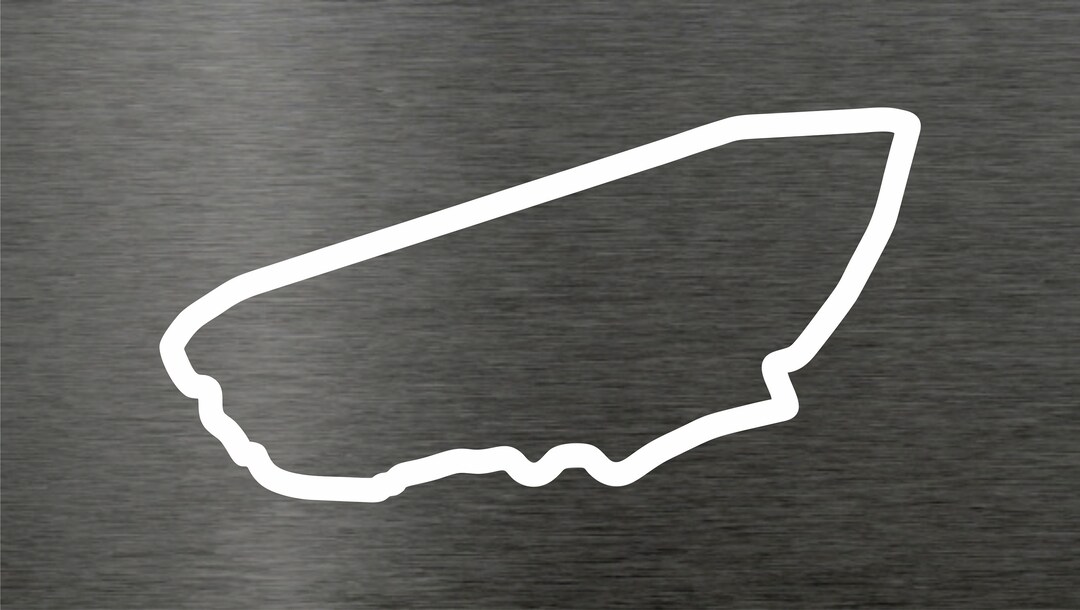 Le Mans Track Silhouette Vinyl Decal - F1 Motor Racing BTCC GT Moto GP ...