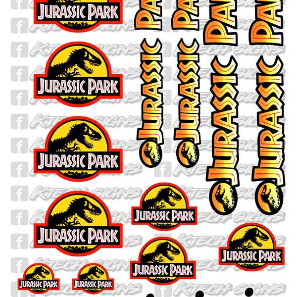 Jurassic Park Rc Stickers - Etsy