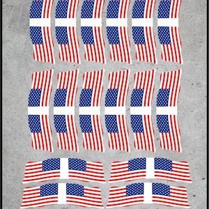 Slot Car Scalextric Flag Scenery Stickers Decals 1/32 X 16 Mixed Styles ...