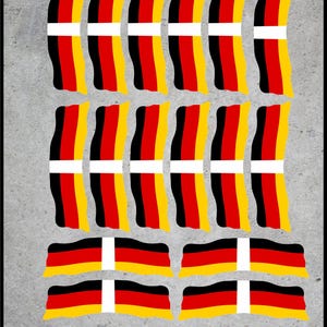 Slot Car Scalextric Flag Scenery Stickers Decals 1/32 X 16 Mixed Styles ...