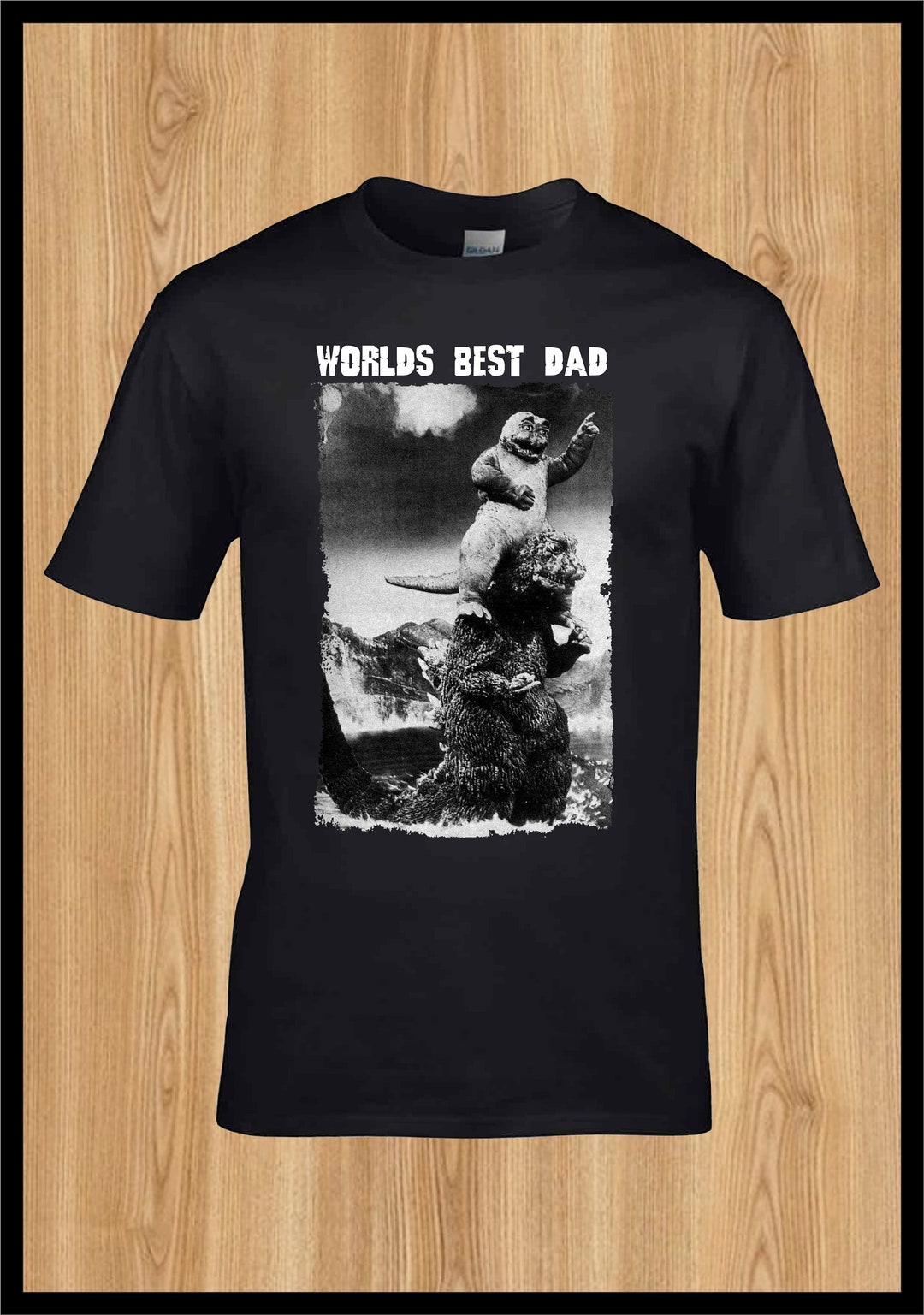 Worlds Best Dad Godzilla Godzuki Inspirsed Tshirt Fathers Day - Etsy UK