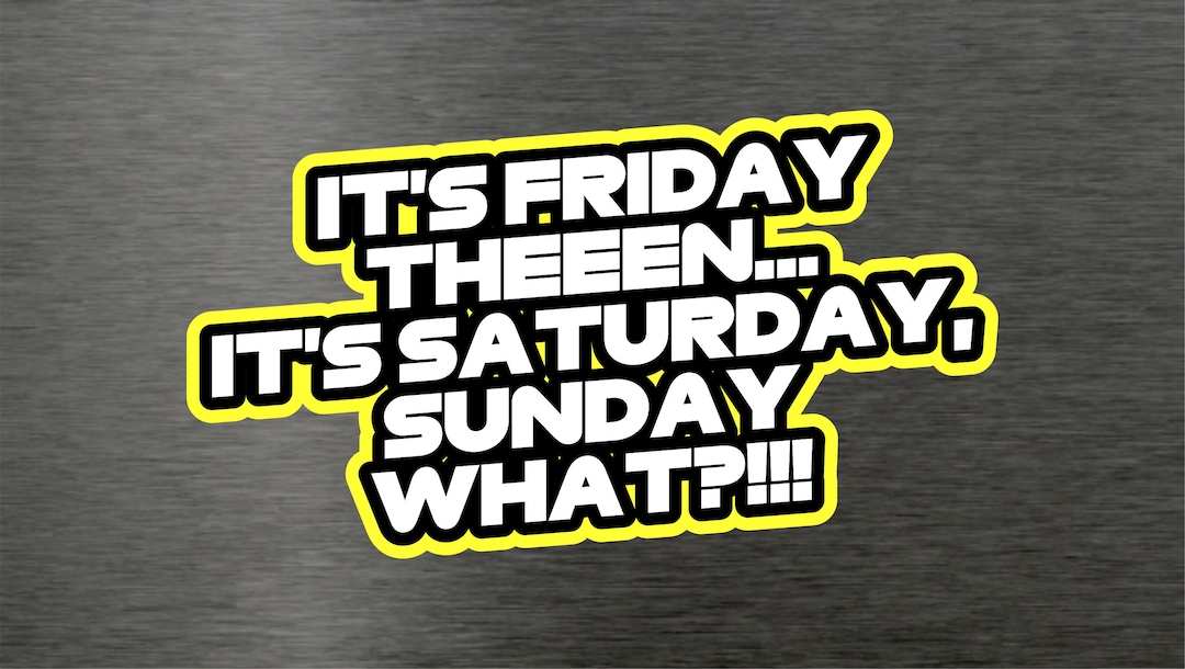 Lando Norris Friday Then Saturday Radio Message Sticker Decal Mclaren ...