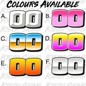 14 X Banger Stickers - Set Mardave Kamtec Decals Banger Stock Car RC ...