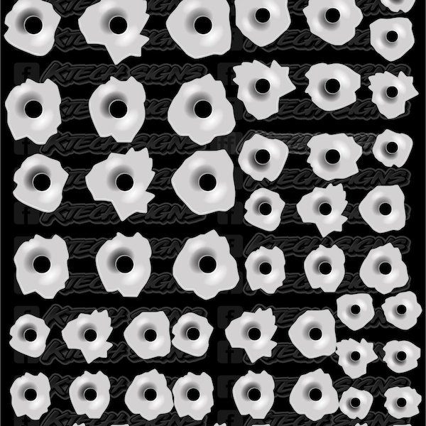 Bullet Hole Decal - Etsy UK