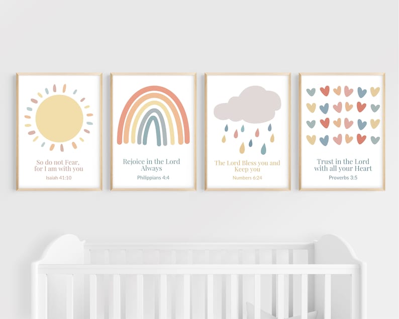 Christian Nursery Decor | Christian Baby Gift | Christian Nursery Wall ...