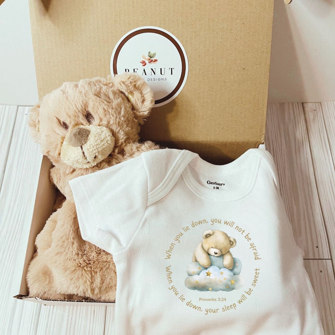 Gender Neutral Baby Gift Set With Our Own Bible Verse Bodysuit and ...
