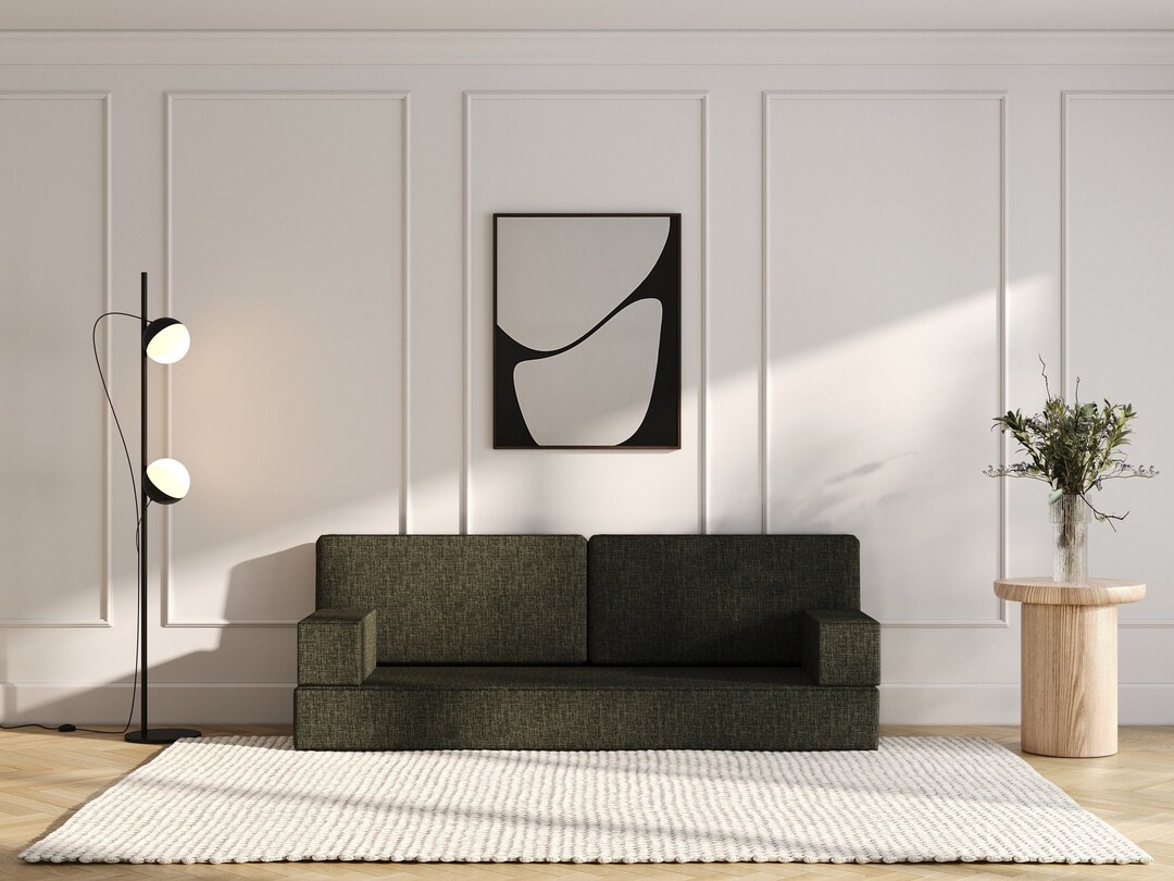 Transformative Floor Sofa Bed, Foam and Veneer, Arabian Seating - Etsy