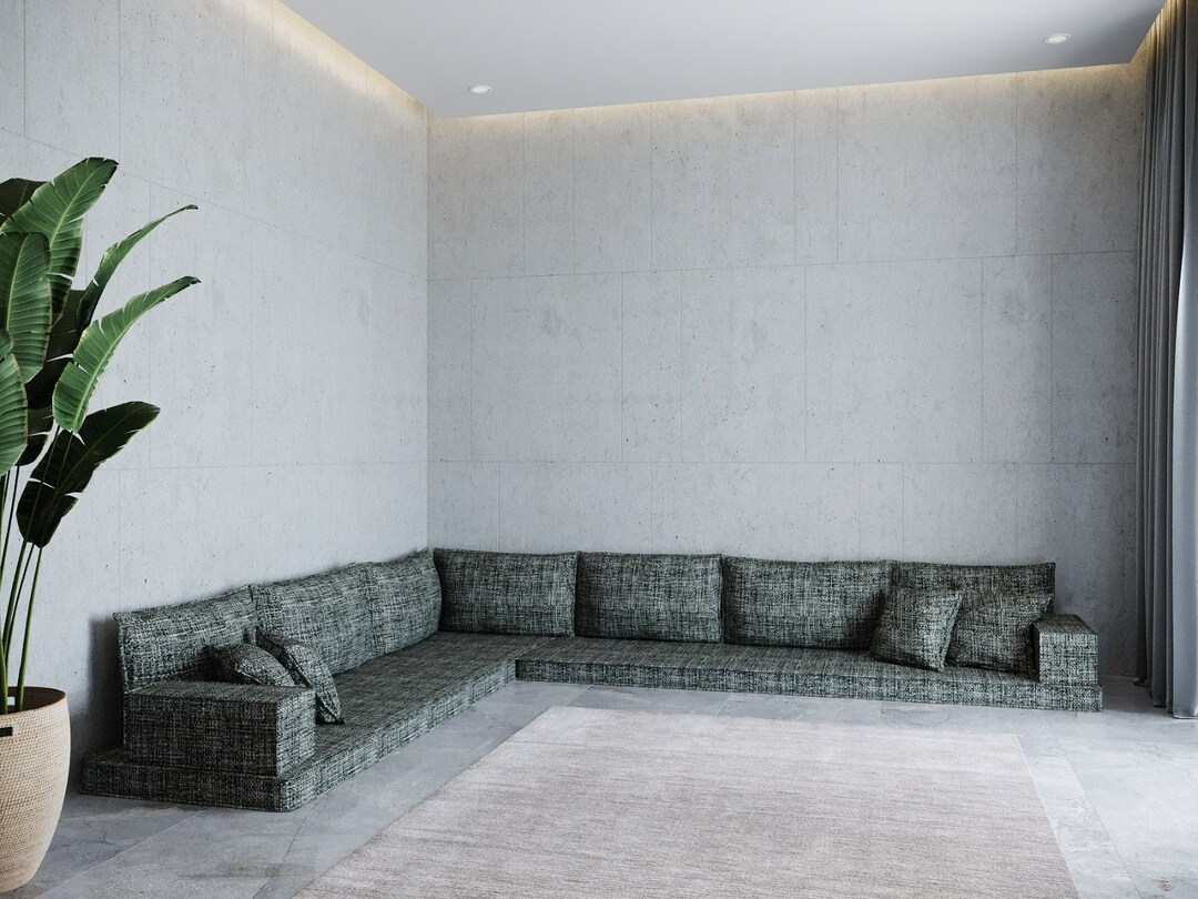 Custom Floor Couch With Washable Cover | Modular Floor Sofa in 100 ...