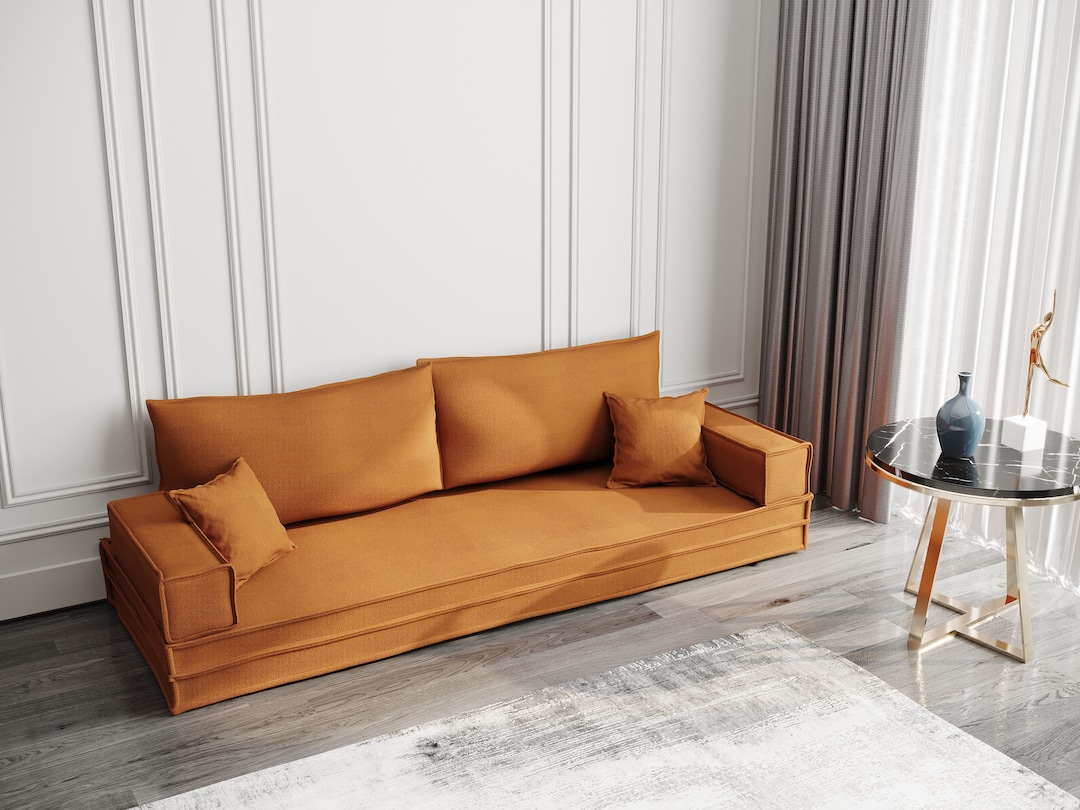 Arabic Majlis Floor Sofa, Couch With Bead Fiber Filled Pillow, Sofa for ...