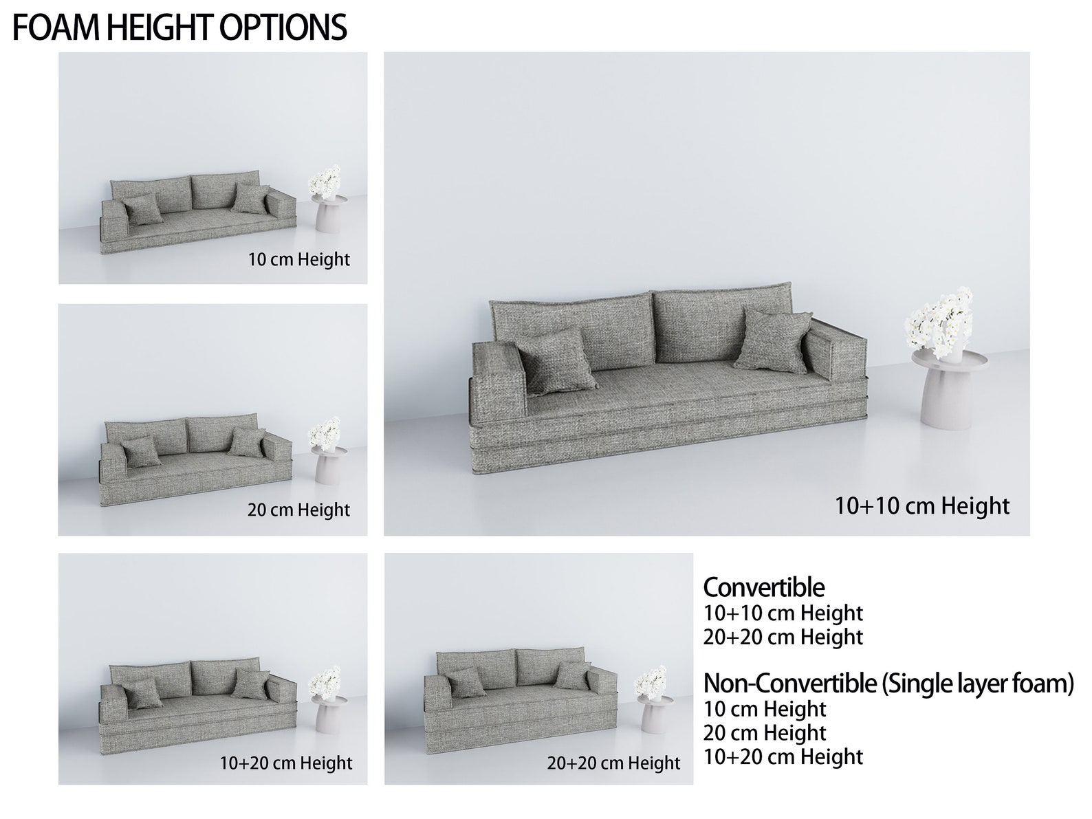 Transformable Foam Sofa Chair | Customizable, Child-safe Design - Etsy