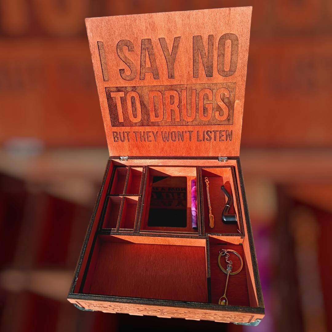 Sniffing Box With Sniffing Kit Included, Handcrafted in Wood With ...