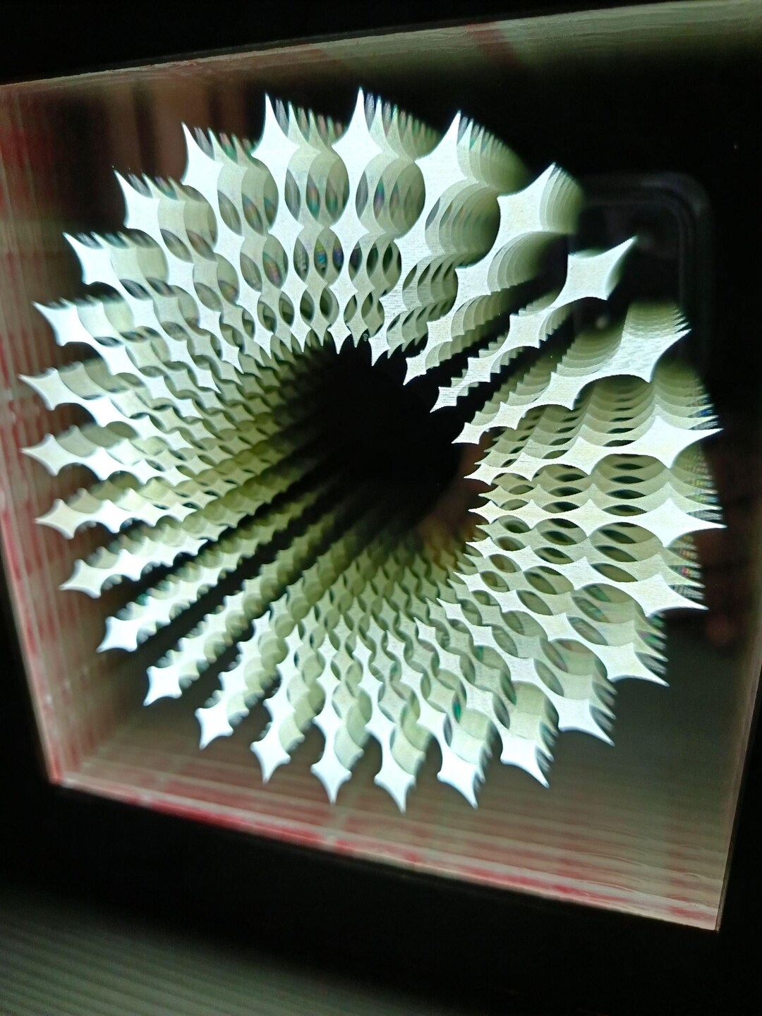 Infinity Mirror With LED Light and Engraved Luminous Mandala, Infinity ...