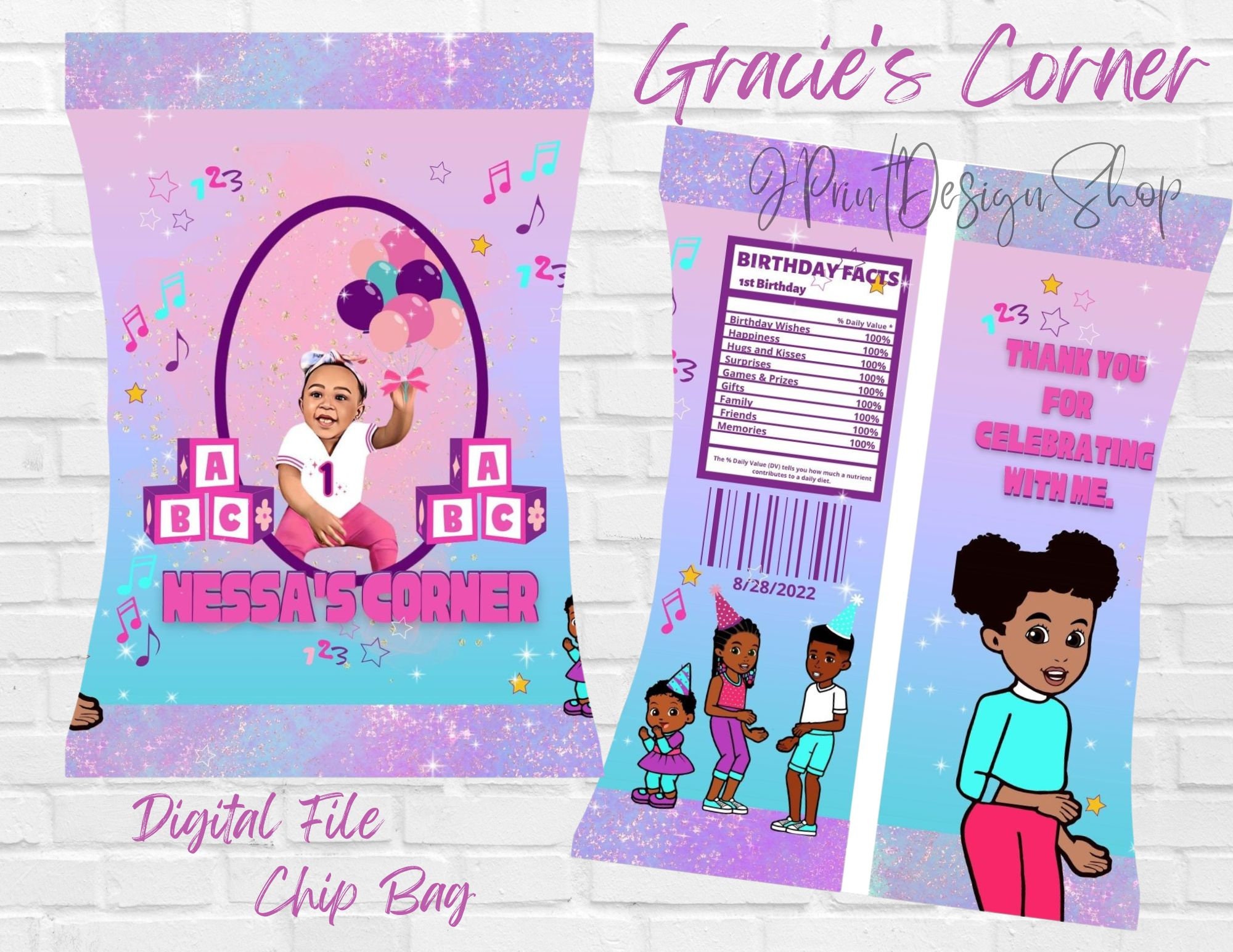 Gracie's Corner Chip Bag Gracie Chip Bag Gracie's - Etsy Canada