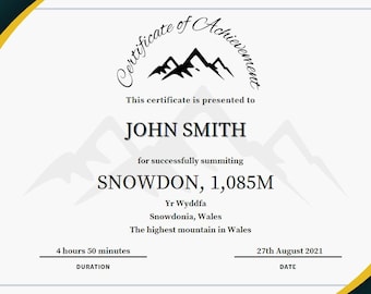 Mount Snowdon Medal - Etsy