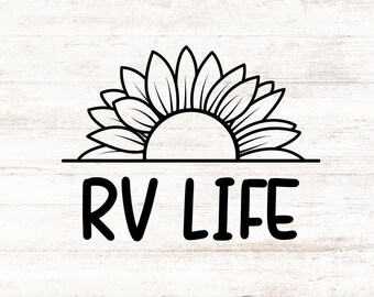 Rv Sunflower Svg - Etsy