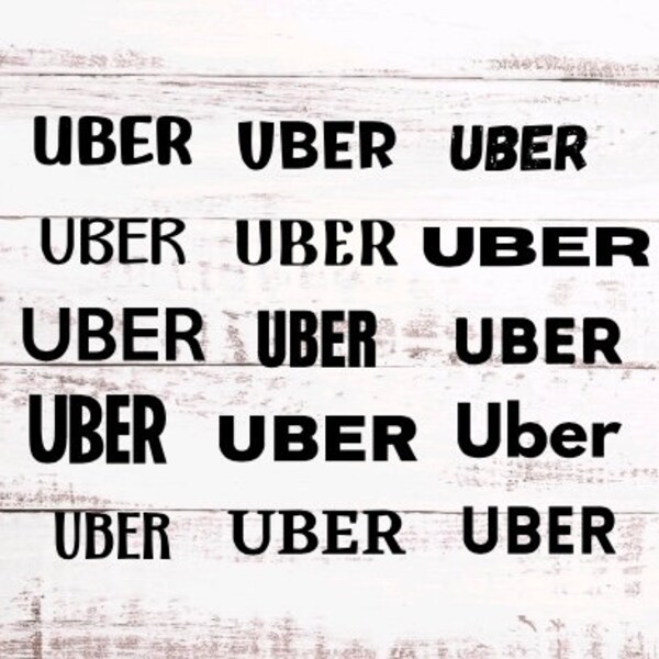 Uber Decal - Etsy