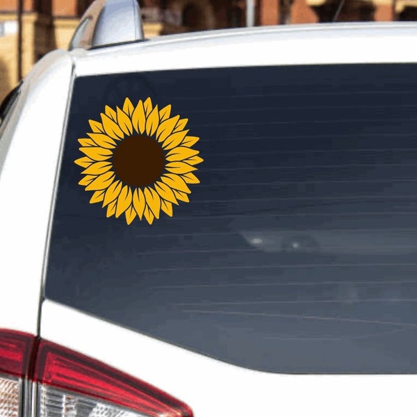 Sunflower Car Decal - Etsy