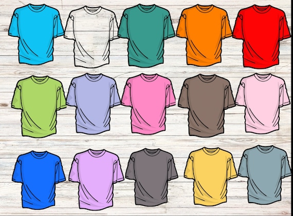 T Shirts Clip Art T Shirts Png Shirts Clip Art Shirts Etsy