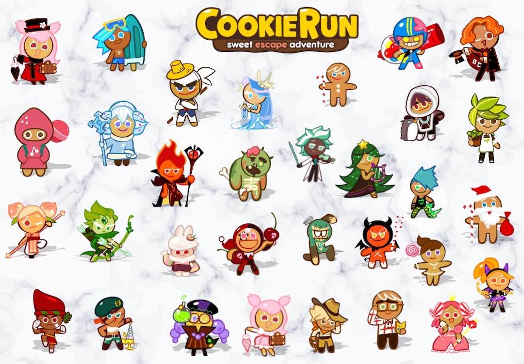 Cookie Run Kingdom PNG Bundle. Cookie Run PNG Cookie Run Clip - Etsy ...