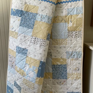Gender Neutral Baby Quilt, Handmade Baby Quilt, Duckling Baby Quilt ...