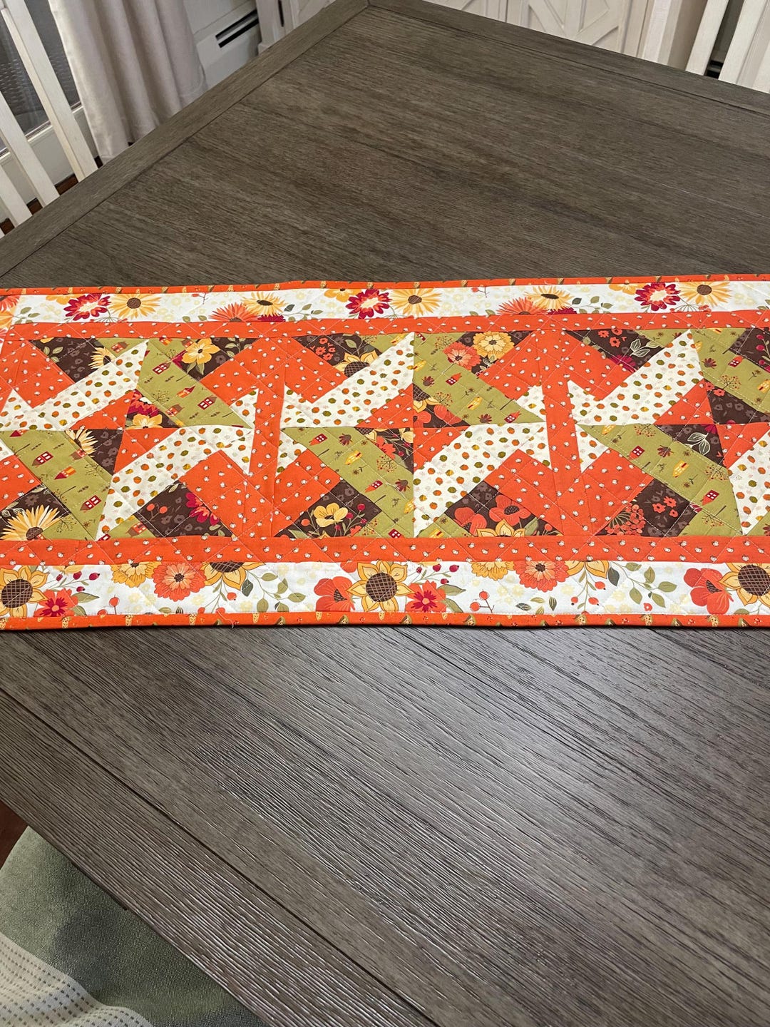 Fall Quilted Table Runner, Handmade Quilted Table Runner, Housewarming ...
