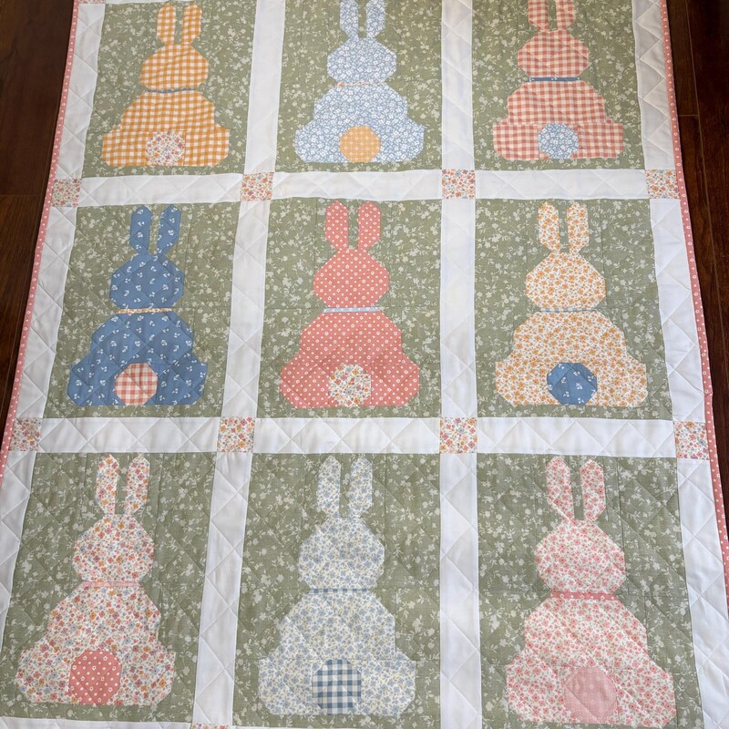 Bunny Baby Quilt - Etsy