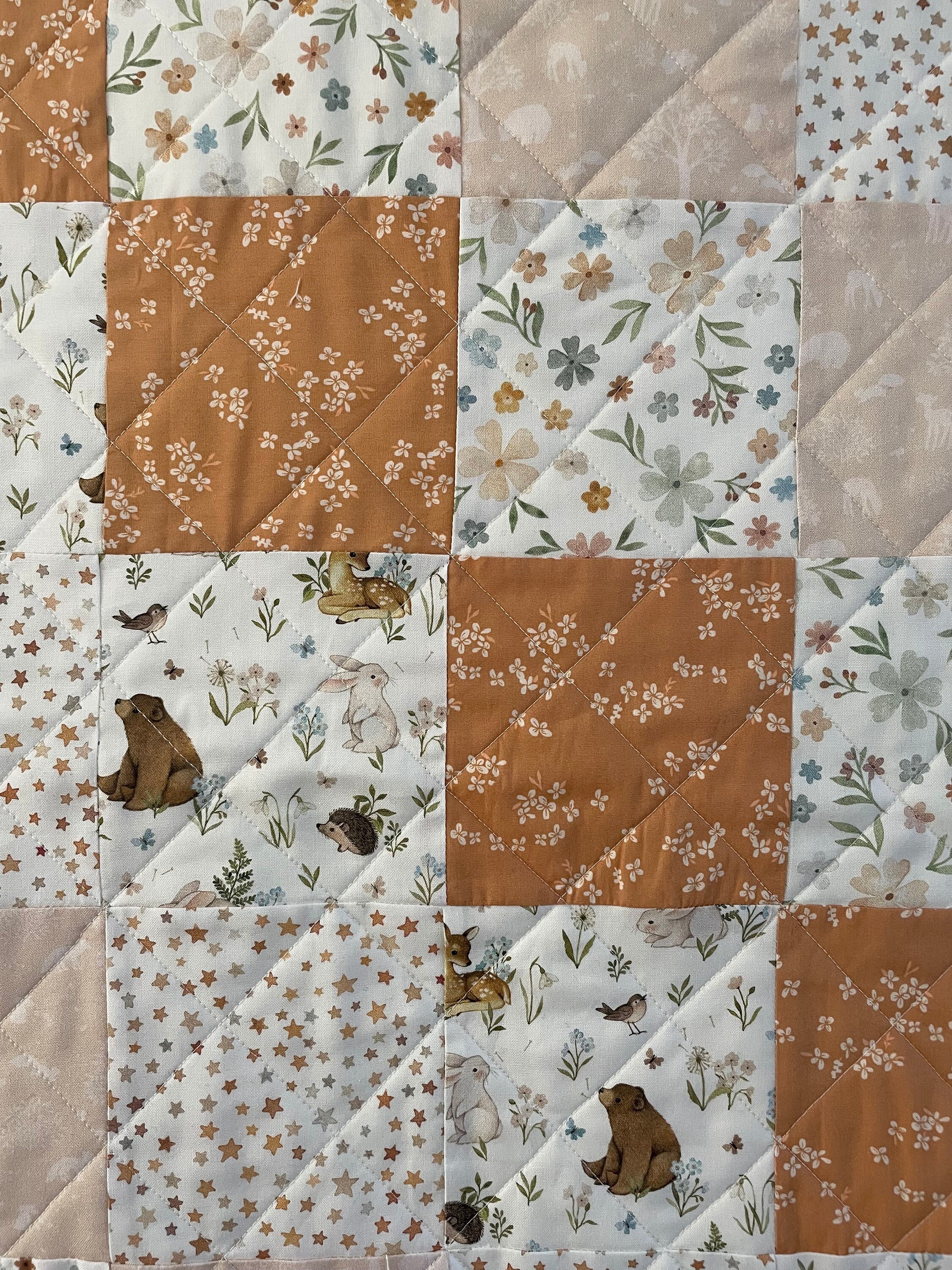 Gender Neutral Quilt Woodland Quilt Keepsake Quilt Handmade - Etsy