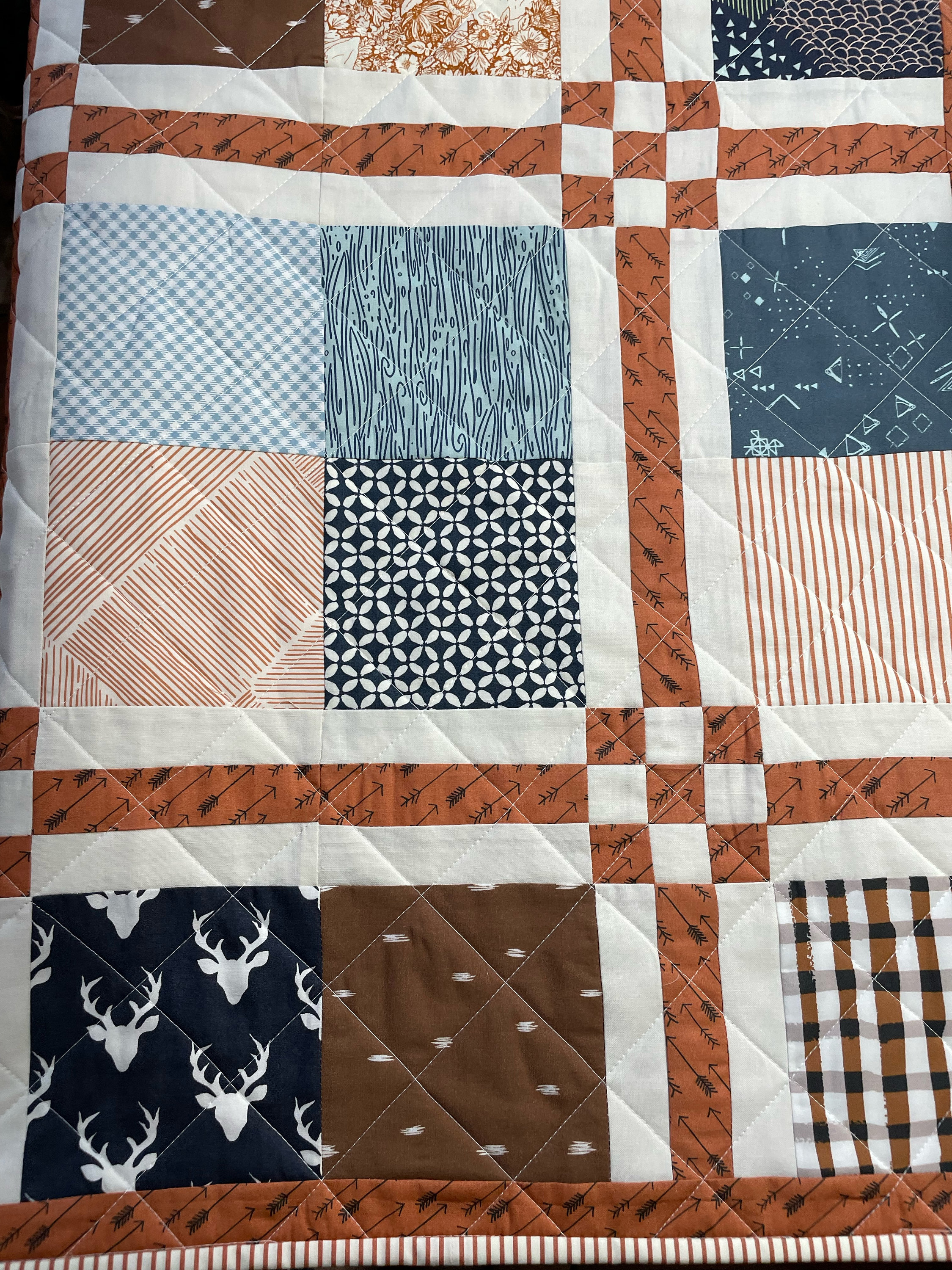 Woodland Baby Quilt Gender Neutral Baby Quilt Handmade Baby - Etsy