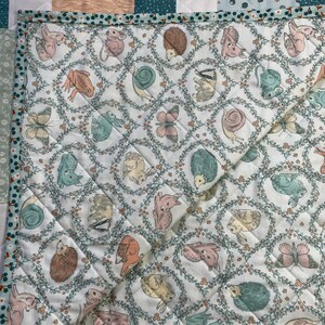 Handmade Baby Quilt, Fauna Baby Quilt, Animal Baby Quilt, Gender ...