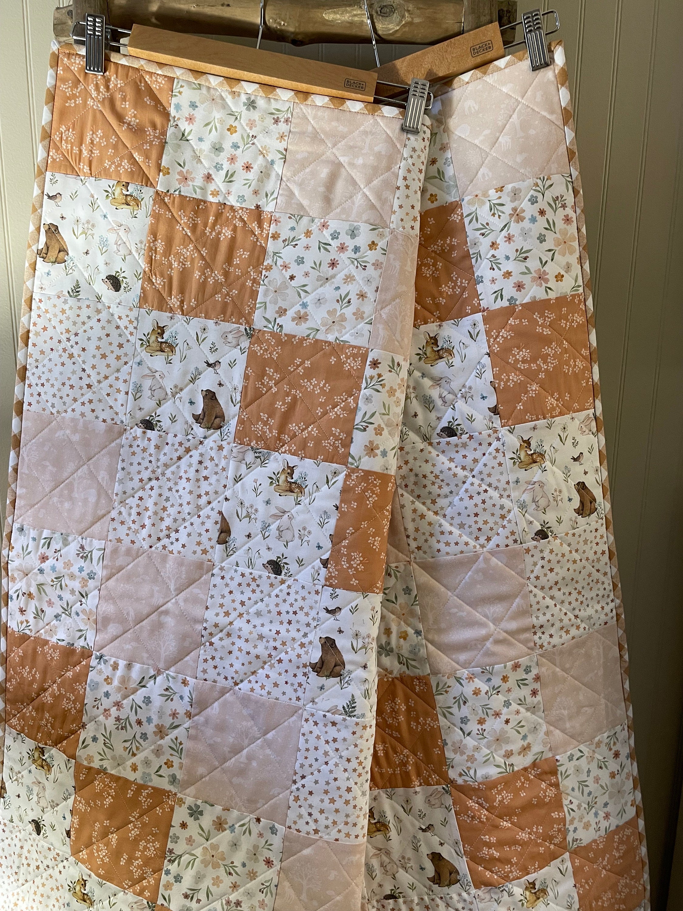 Gender Neutral Quilt Woodland Quilt Keepsake Quilt Handmade - Etsy