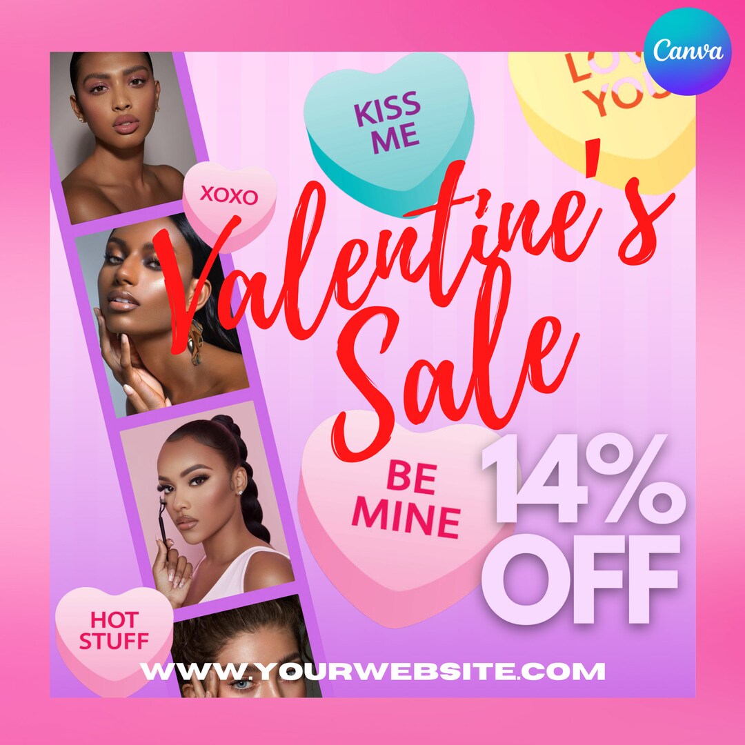 Valentines Day Flyer|february Flyer Boutiques Hair Lash Tech Nails ...