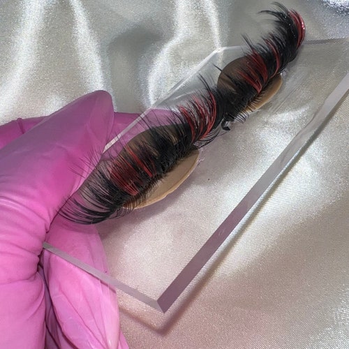 Custom Colored Eyelash Strips - Etsy